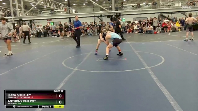 106 lbs Round 6 (8 Team) - Izaya Shickley, Team Shutt Dethrone vs ...