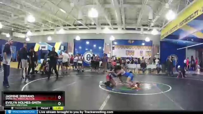115 lbs Round 5 - Evelyn Holmes-Smith, Assassins Wrestling vs Jasmine ...