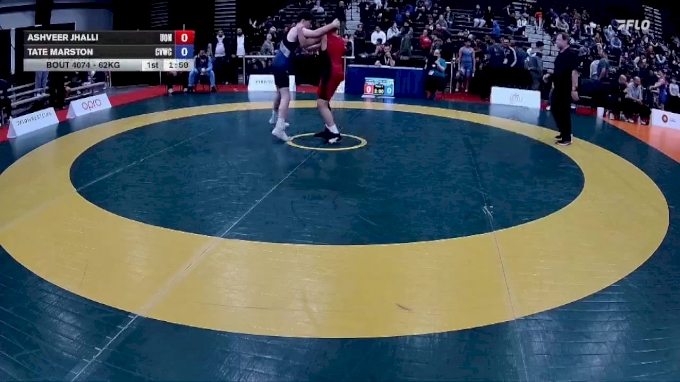 62kg Quarterfinal - Ashveer Jhalli, Canadian Mal Wrestling vs Tate ...