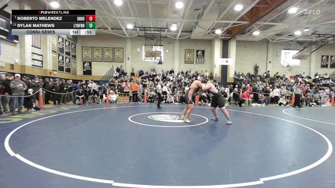 285 lbs Consolation - Roberto Melendez, South Hadley vs Dylan Mathews ...