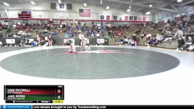 149 lbs Champ. Round 2 - Jake Piccirilli, UNC Pembroke vs Jake Romig ...