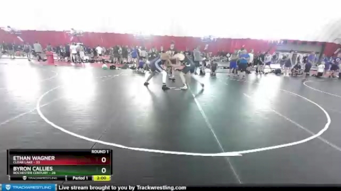 220 lbs Round 1 (4 Team) - Ethan Wagner, Clear Lake vs Byron Callies ...