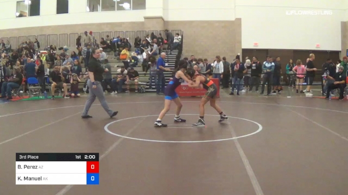 80 lbs 3rd Place - Brooklyn Perez, Team Arizona vs Kaili Manuel, Team ...