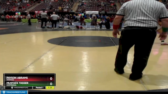 170 lbs Champ. Round 3 - Mustafa Yasser, Centennial vs Payson Abrams ...