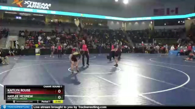 145 lbs Champ. Round 1 - Haylee Mcgrew, Des Moines Lincoln vs Kaitlyn ...
