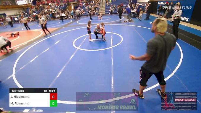 43.1-46 lbs Rr Rnd 1 - Jayleah Higgins, OKC Saints Wrestling vs Maya ...