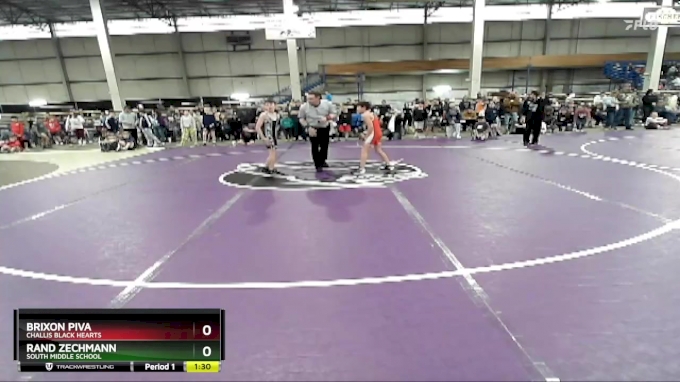 80 lbs Champ. Round 1 - Rand Zechmann, South Middle School vs Brixon ...