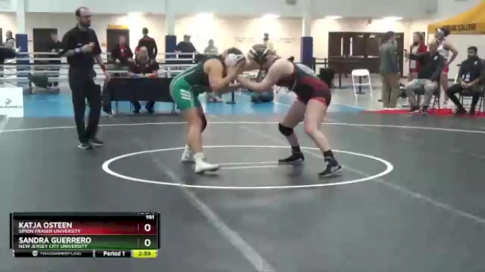 191 lbs Cons. Round 5 - Katja Osteen, Simon Fraser University vs Sandra ...