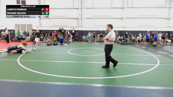 C-160 lbs Consi Of 16 #2 - Landyn Dignean, NY vs Broden Wilson, IN