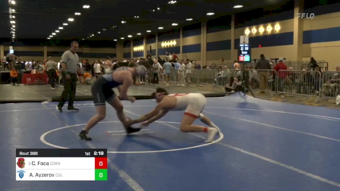 184 lbs C Of 16 #2 - Christopher Foca, Cornell vs Aaron Ayzerov, Columbia
