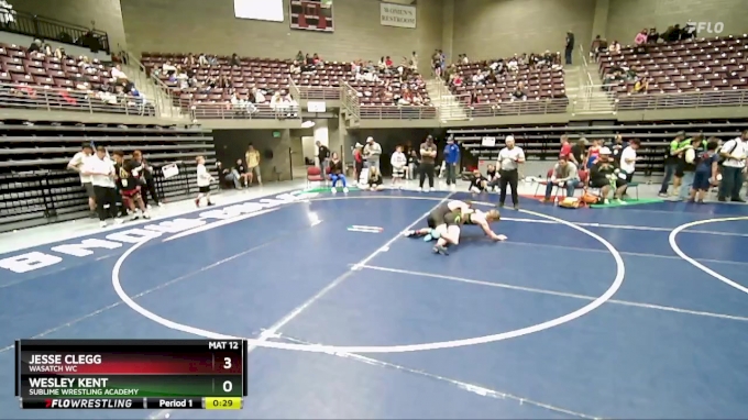 132 lbs Cons. Round 4 - Jesse Clegg, Wasatch WC vs Wesley Kent, Sublime ...