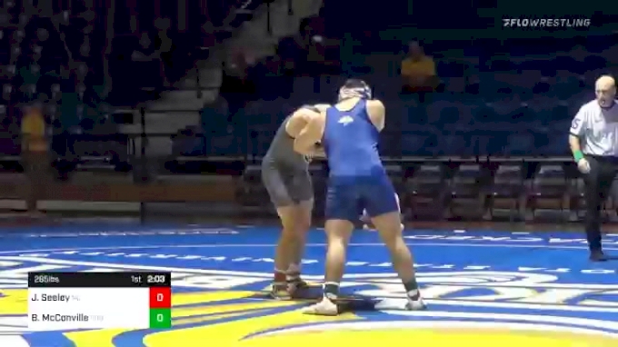 285 lbs Bowen McConville, SDSU vs Jacob Seeley, Northern Colorado