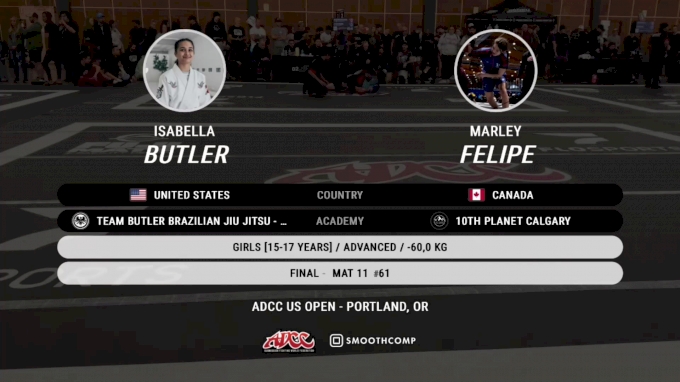 Marley Felipe vs Isabella Butler 2025 ADCC Portland Open