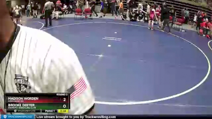 103 lbs Round 2 - Madison Worden, GOLD RUSH WC vs Brooke Deeter ...
