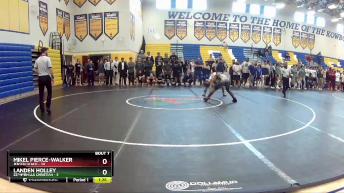 138 lbs Finals (8 Team) - Mikel Pierce-Walker, Jensen Beach vs Landen ...