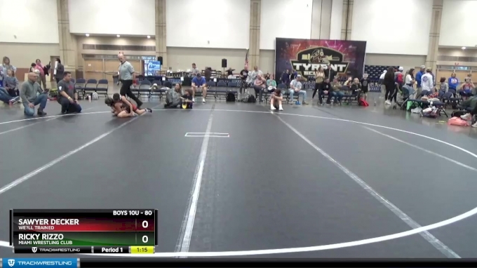 80 lbs Semifinal - Ricky Rizzo, Miami Wrestling Club vs Sawyer Decker ...