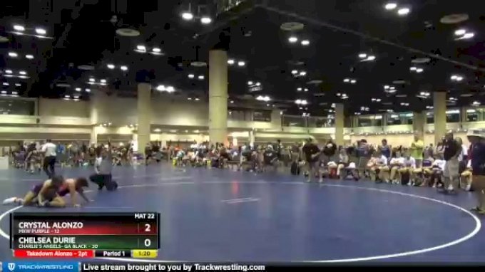 145 lbs Round 3 (10 Team) - Chelsea Durie, Charlie`s Angels- GA Black ...