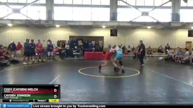 114 lbs Quarters & 1st Wb (16 Team) - Cody (Cayden) Welch, Texas vs ...