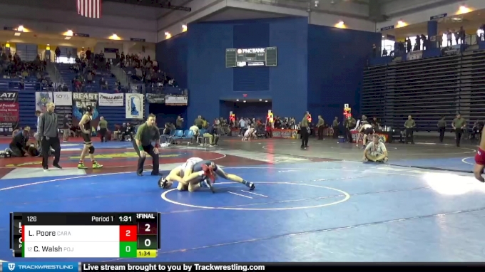 126 lbs Quarterfinal - Carson Walsh, Pope John XXIII vs Luke Poore ...