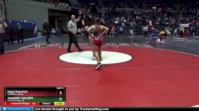 84 lbs Semifinal - Max Philpot, Vandalia Jr WC vs Nadeem Haleem ...