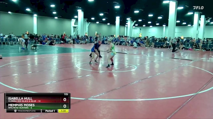 115 lbs Round 6 (8 Team) - Isabella Hull, Florida Red Black & Blue vs ...