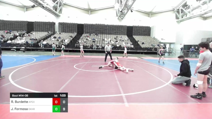 81 lbs Rr Rnd 6 - Ray Burdette, Apex MS Club vs Joseph Formosa ...