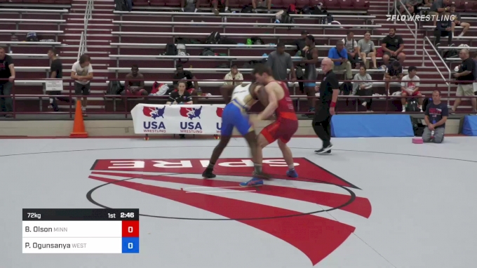 72 kg Semifinal - Brody Olson, Minnesota Storm vs Peter Ogunsanya, West ...