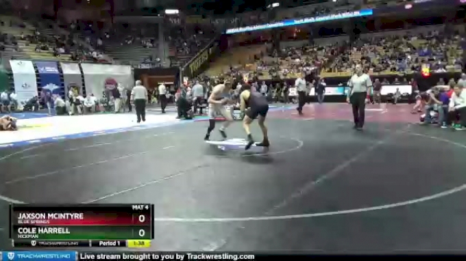 170 lbs Champ. Round 1 - Jaxson McIntyre, Blue Springs vs Cole Harrell ...
