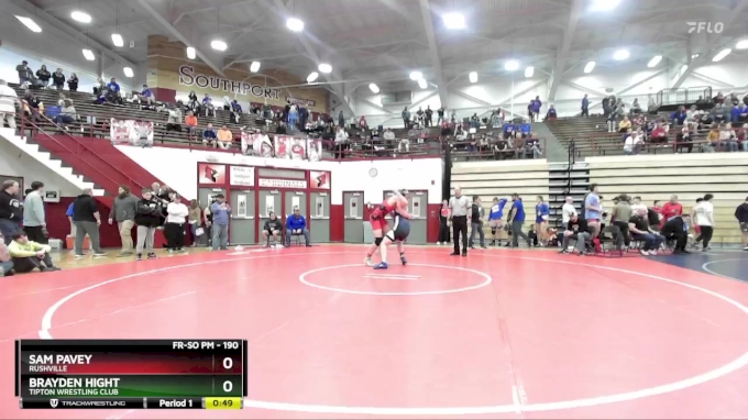 190 lbs Champ. Round 1 - Brayden Hight, Tipton Wrestling Club vs Sam ...