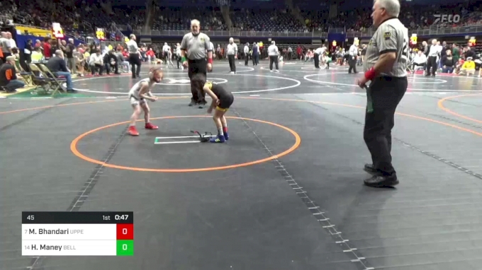 45 lbs Semifinal - Maya Bhandari, Upper St. Clair vs Harper Maney ...
