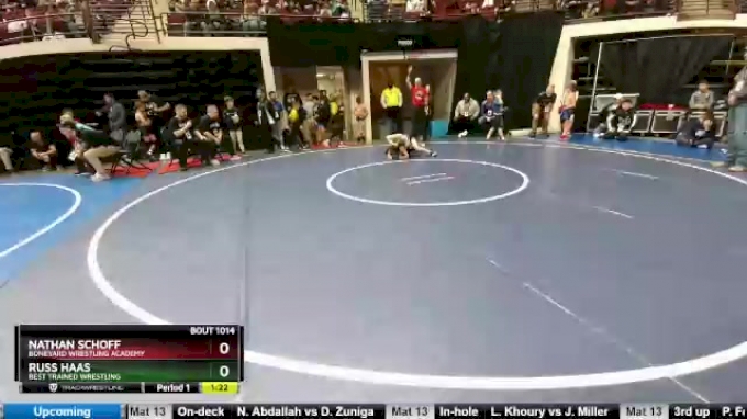 90 lbs Quarterfinal - Nathan Schoff, Boneyard Wrestling Academy vs Russ ...