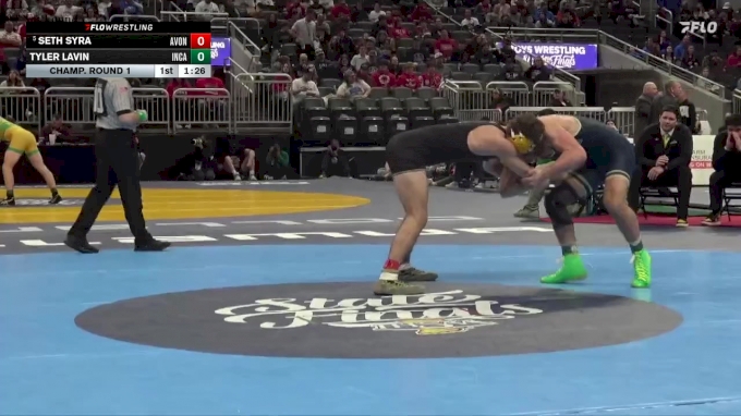 150 lbs Champ. Round 1 - Seth Syra, Avon vs Tyler Lavin, Indianapolis ...
