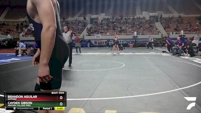 D3-215 lbs Champ. Round 1 - Brandon Aguilar, Safford vs Cayden Gibson ...