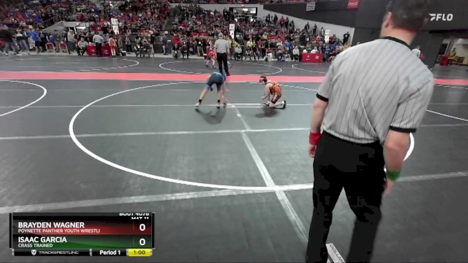 81 lbs Champ. Round 1 - Isaac Garcia, Crass Trained vs Brayden Wagner ...