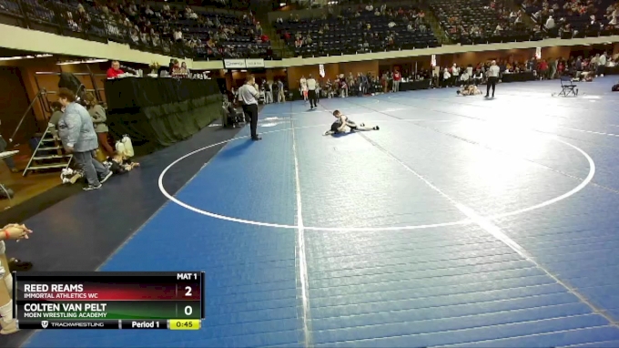 74 lbs Cons. Round 2 - Reed Reams, Immortal Athletics WC vs Colten Van ...