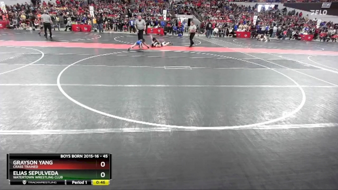 45 lbs Champ. Round 2 - Grayson Yang, Crass Trained vs Elias Sepulveda ...