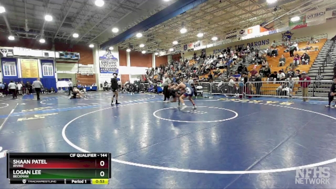 144 lbs Cons. Round 1 - Shaan Patel, Irvine vs Logan Lee, Beckman