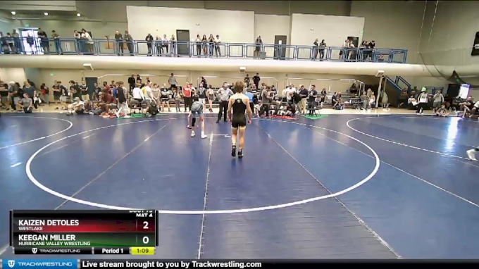 155 lbs Champ. Round 2 - Kaizen Detoles, Westlake vs Keegan Miller ...