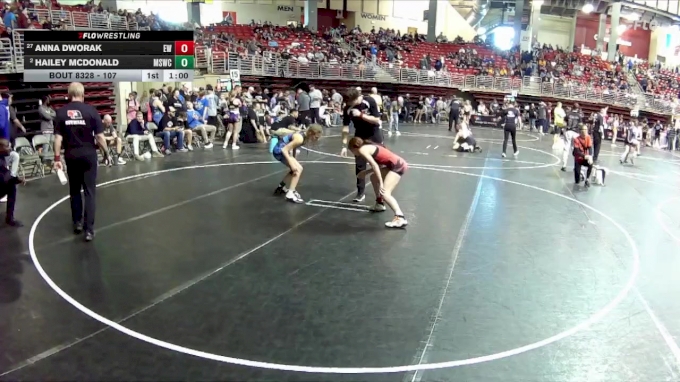 107 lbs Cons. Round 4 - Anna Dworak, Elgin Wolfpack vs Hailey McDonald ...