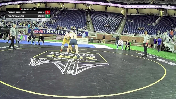 D2-190 lbs 7th Place Match - Jack Mahon, Goodrich HS vs Luke Phillips ...