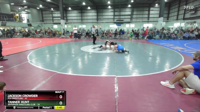 125 lbs Round 3 (6 Team) - Jackson Crowder, FCA WRESTLING vs Tanner ...