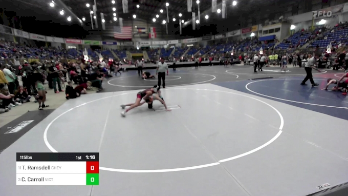 115 lbs Round Of 16 - Trey Ramsdell, Cheyenne Mountain vs Christian ...