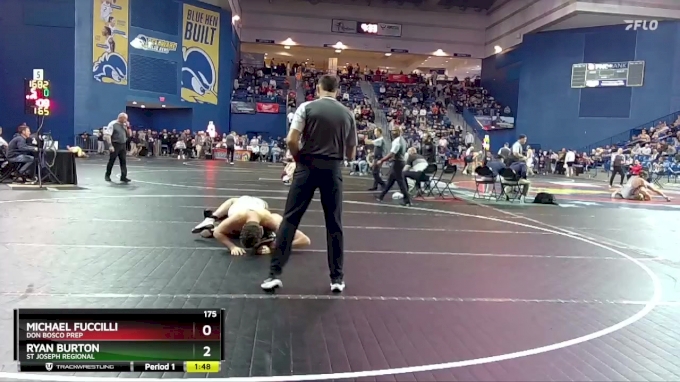 175 lbs Quarterfinal - Ryan Burton, St Joseph Regional vs Michael ...