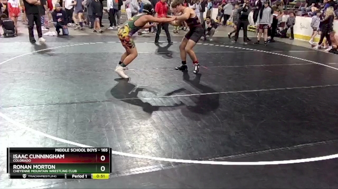 165 lbs Cons. Semi - Isaac Cunningham, Colorado vs Ronan Morton ...