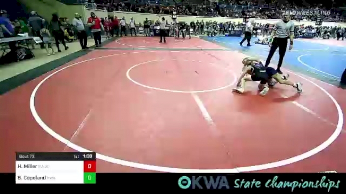 73 lbs 2nd Place - Harley Miller, R.A.W. vs Bailey Copeland, HURRICANE ...