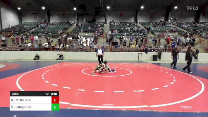 76 lbs Consi Of 4 - Hawk Carter, Georgia vs Cooper Bishop, South ...