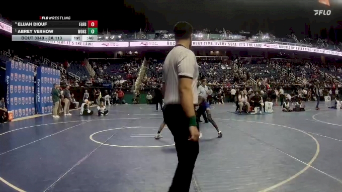 3A 113 lbs Cons. Semi - Abrey Verhow, White Oak High School vs Elijah ...