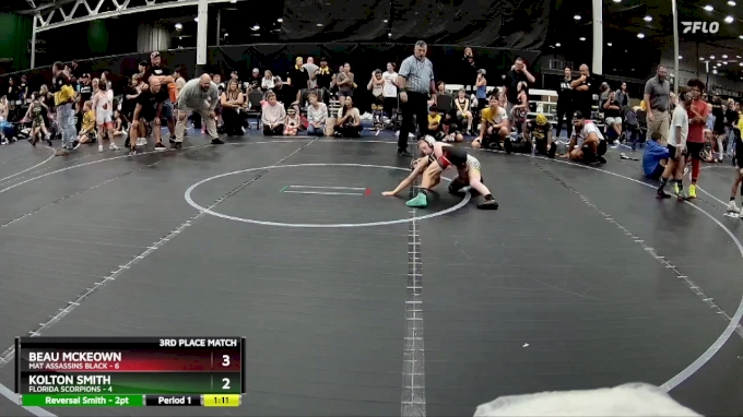 56 lbs Placement (4 Team) - Beau McKeown, Mat Assassins Black vs Kolton ...