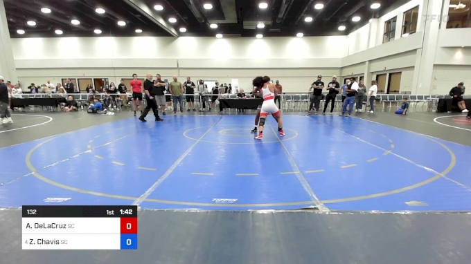 132 lbs C-semi - Aj DeLaCruz, Sc vs Zane Chavis, Sc