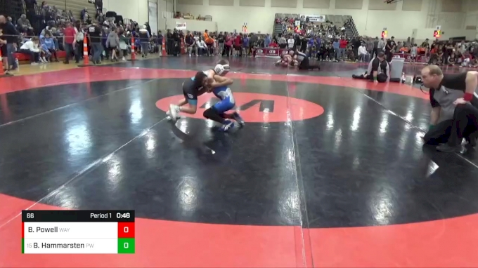 66 lbs Cons. Round 1 - Ben Hammarsten, PINnacle Wrestling vs Brody ...